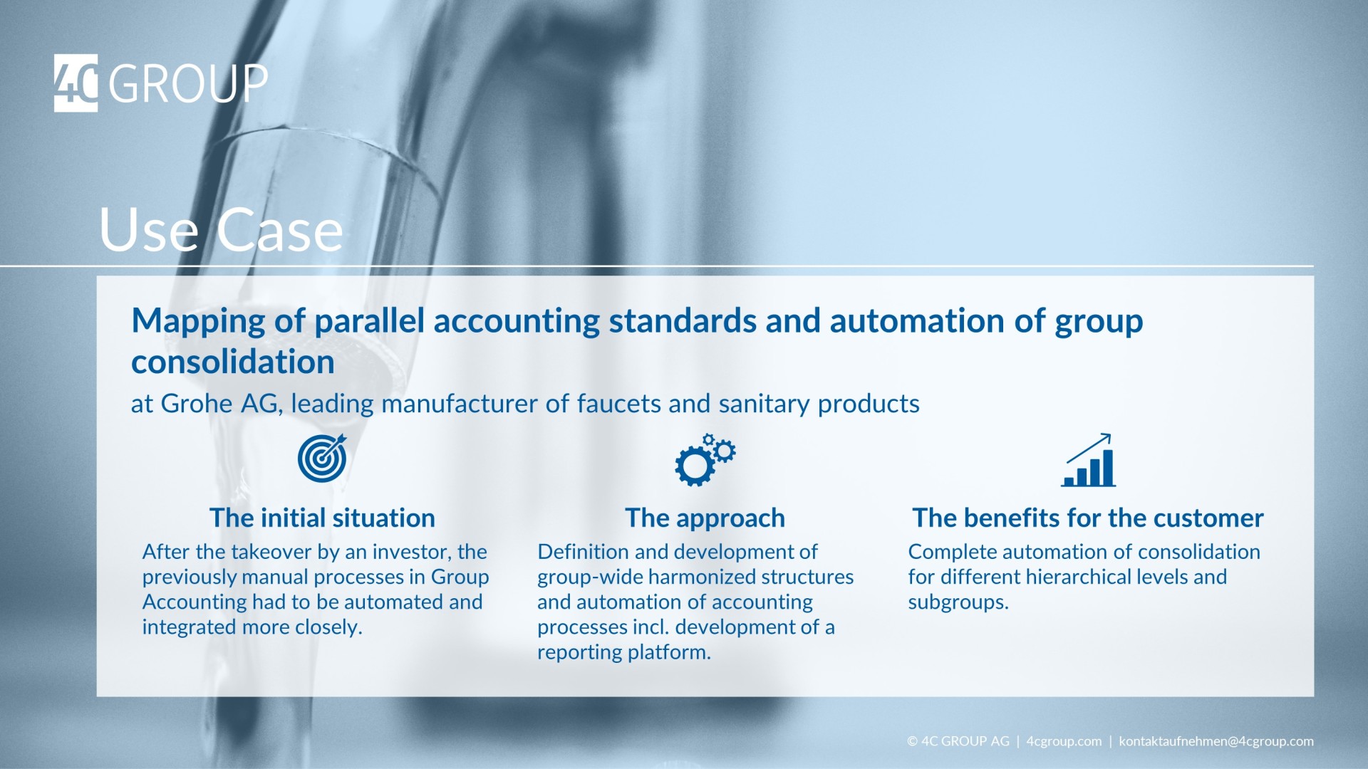 Use Case Grohe - Group Consolidation
