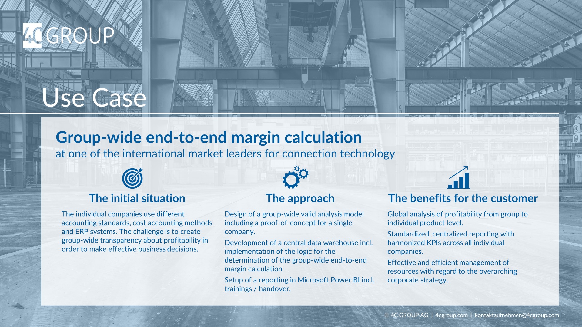 Use Case Connection Technology - Integrated Reporting