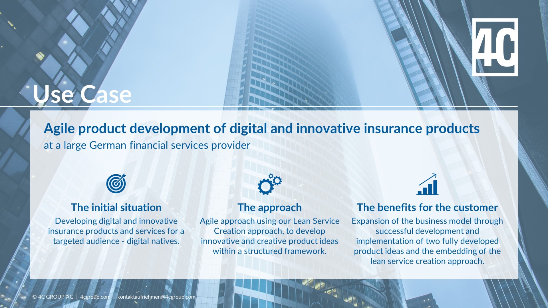 Use Case Financial Services - Agile Product Developement