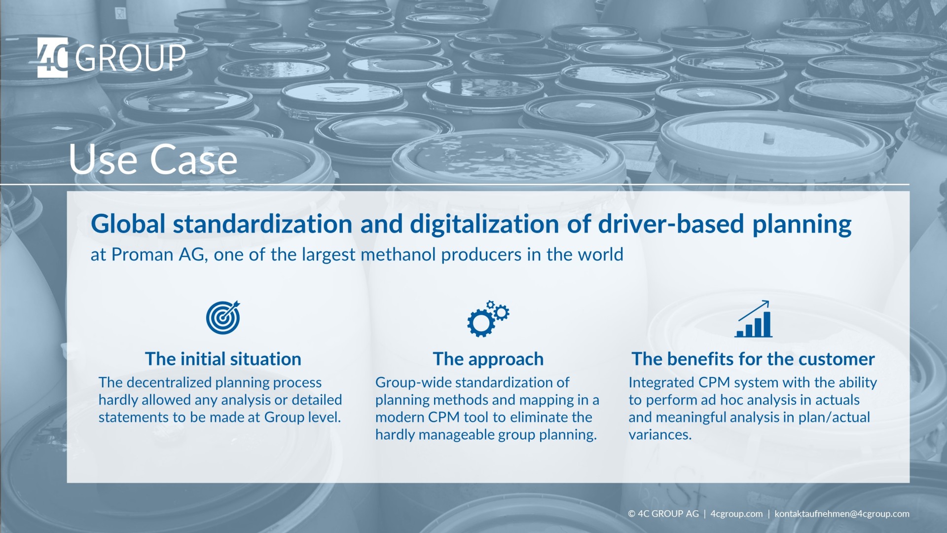 Use Case Proman - Driver Based Planning